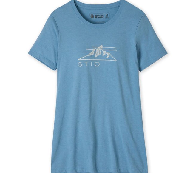Stio | Tops | Nwt Stio Womens Shadow Ridge Tee In Light Blue Heather ...